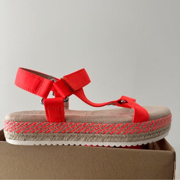 Shoes | Fluorescent Neon Orange Bohemian Summer Beach Sandals | Poshmark